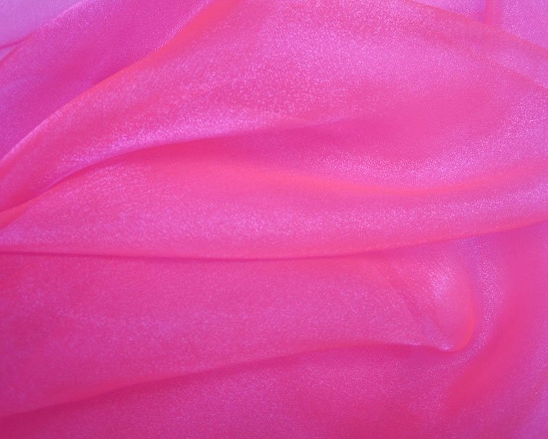 Organza in Plain Cerise Pink – Escape & Create