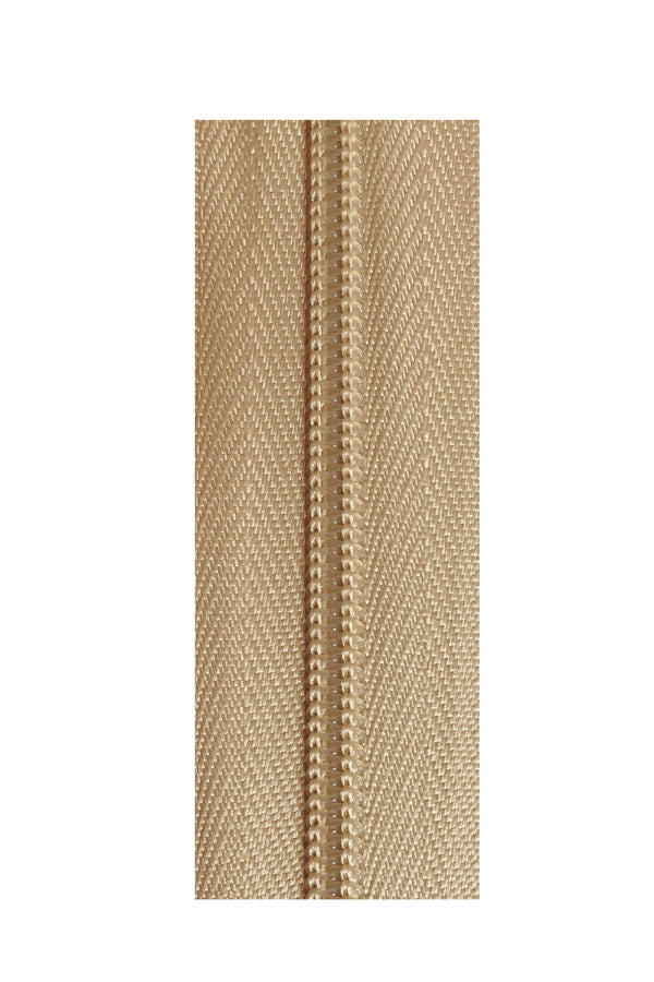 Zipper Tape - Continuous Zip (Heavy Duty #5) in Beige – Escape & Create