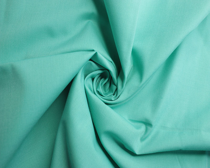 Polycotton Basics in Plain Aqua – Escape & Create