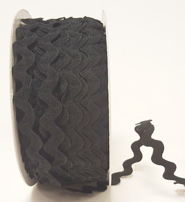 Ric Rac 13mm in Black – Escape & Create
